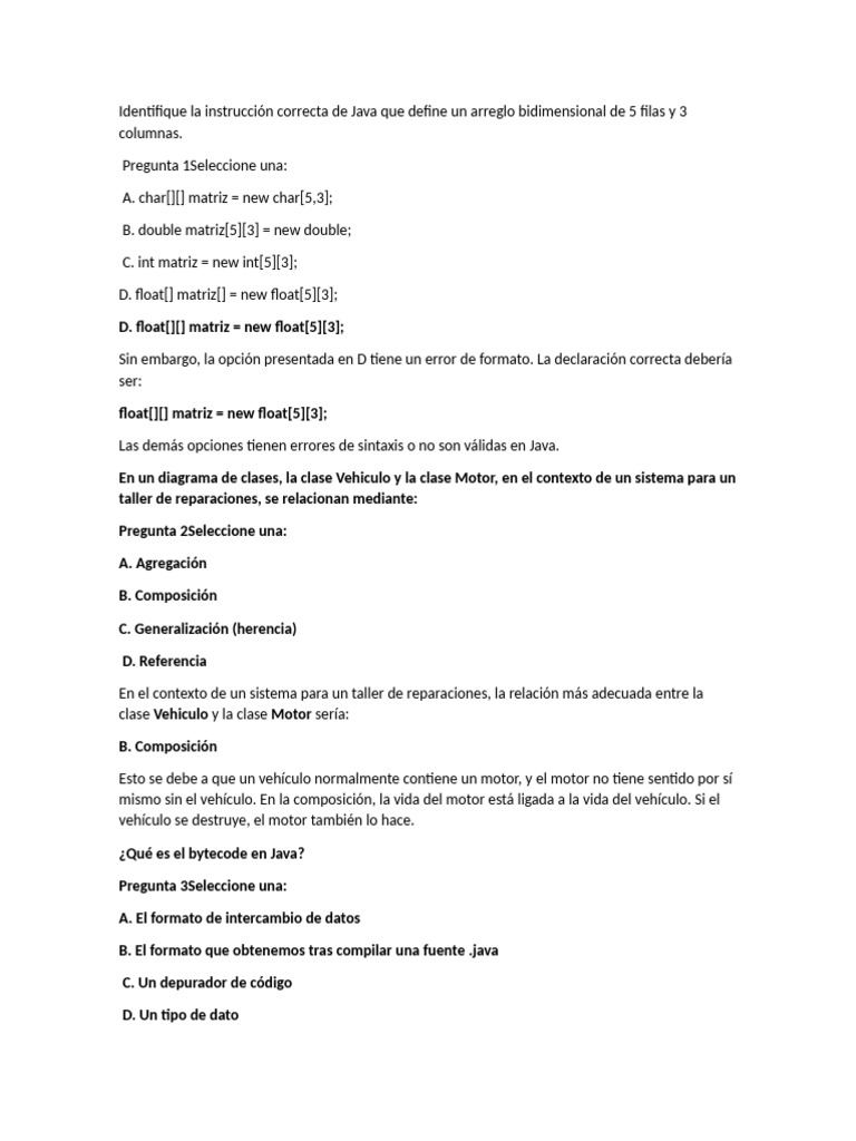 Instrucciones y conceptos clave de Java | PDF | Java (lenguaje de programación) | Programación