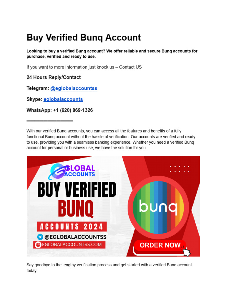 Bunq Verified Account Buy | PDF | Computer Security | Security