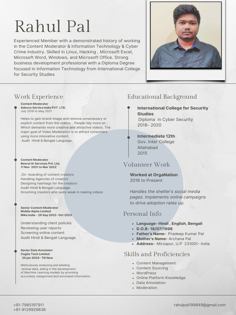 Rahul Pal Cv 2024 | PDF | Computing | Software