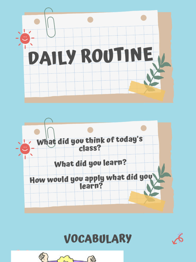 Daily Routine Presentation | PDF