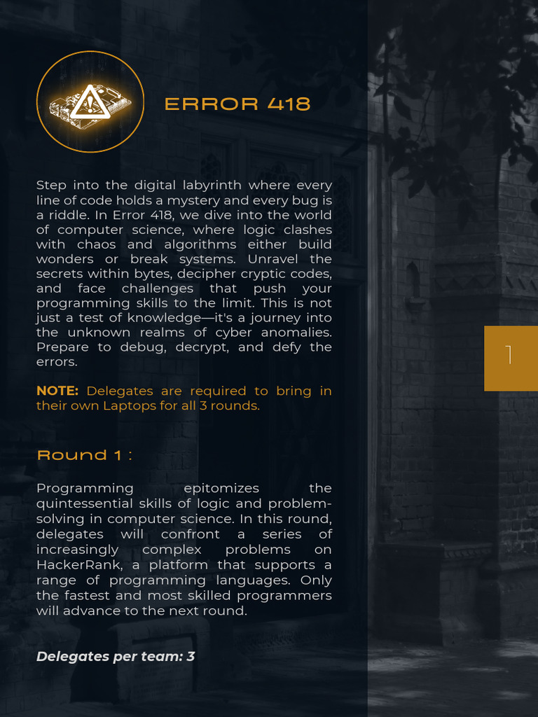 ACSEC IX Error 418 Study Guide | PDF | Computers