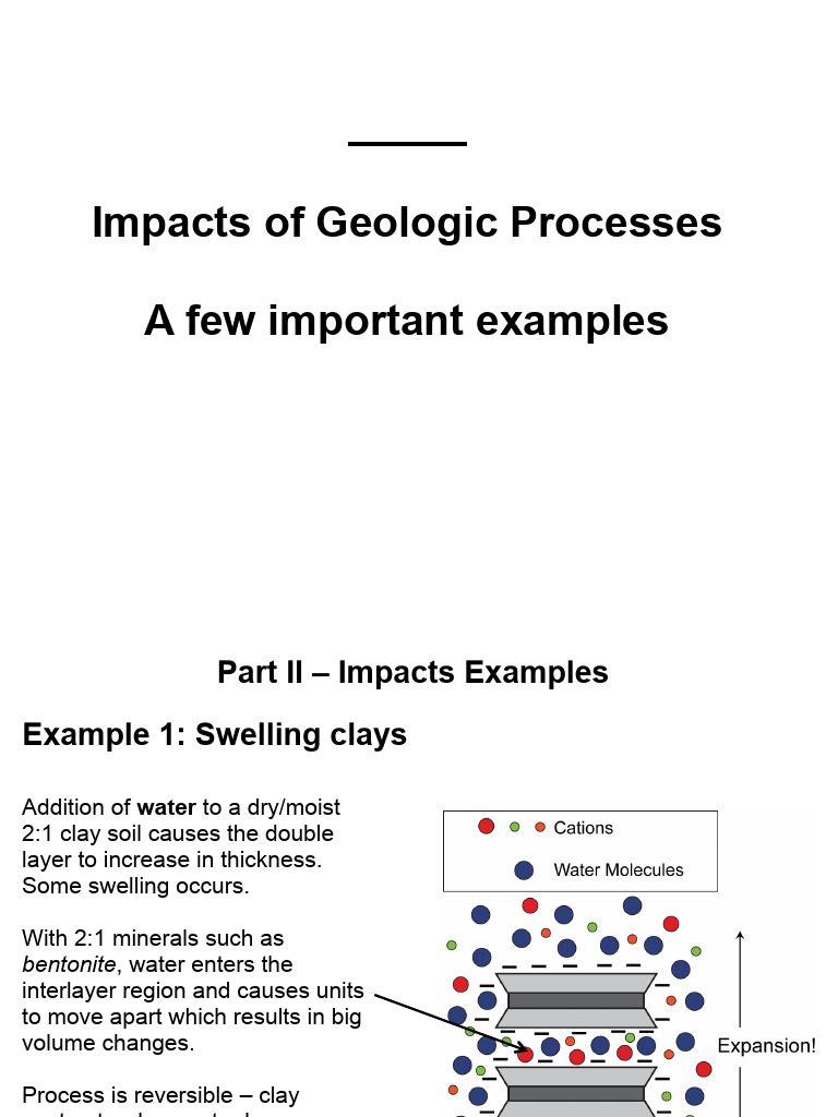 2b. Impact of Geologic Processes | PDF | Rock (Geology) | Sedimentary Rock