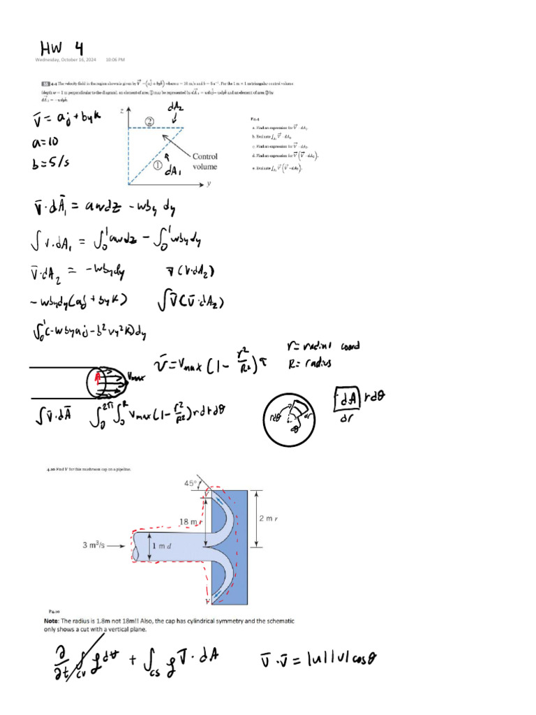 Fluids HW4 | PDF