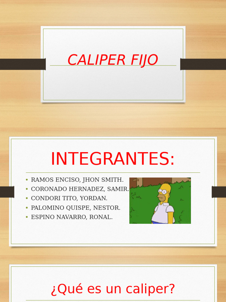 Características del Caliper Fijo | PDF | Tecnología de vehículos ...