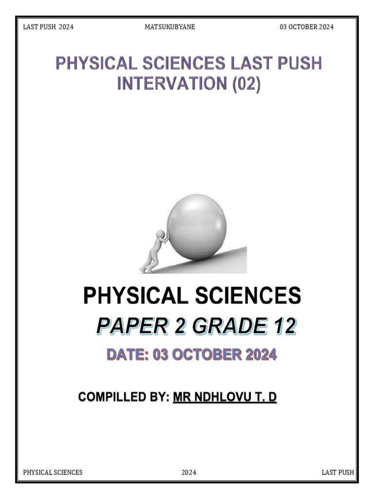 Mss Last Push Physics p2 | PDF | Chemical Reactions | Alkane