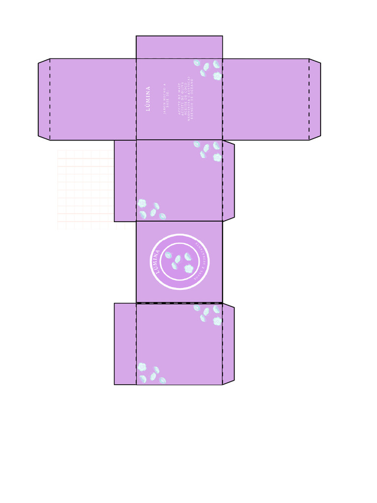 Pink Cube Packaging Printable A4 | PDF