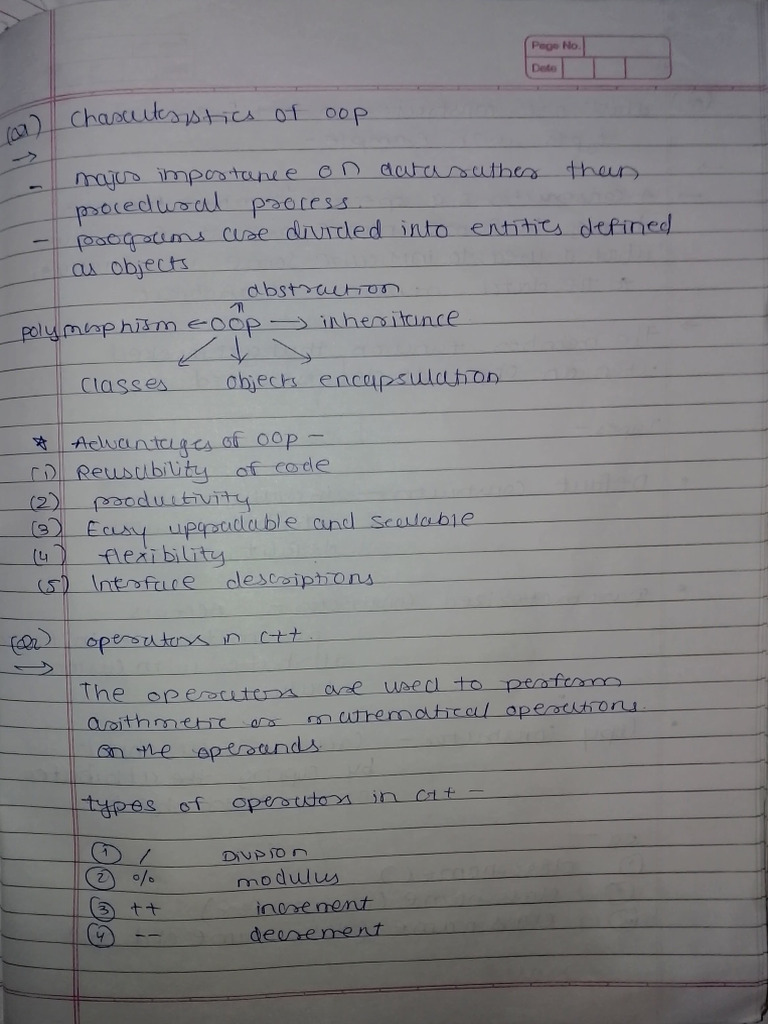 OOP Imp Theory (1) | PDF