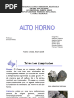 Producción de Arrabio en Ingeniería Metalúrgica | PDF | Arrabio | Hierro