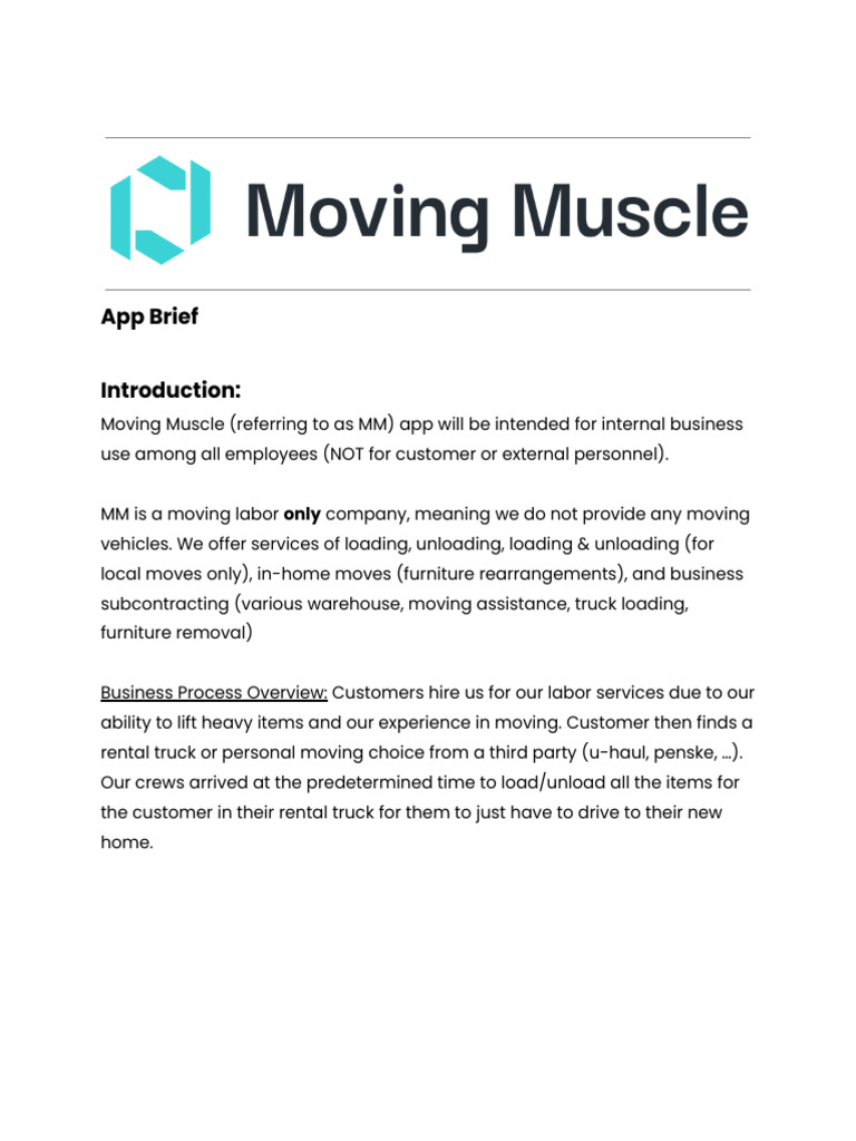 App Brief Pdf Computing Mobile Software
