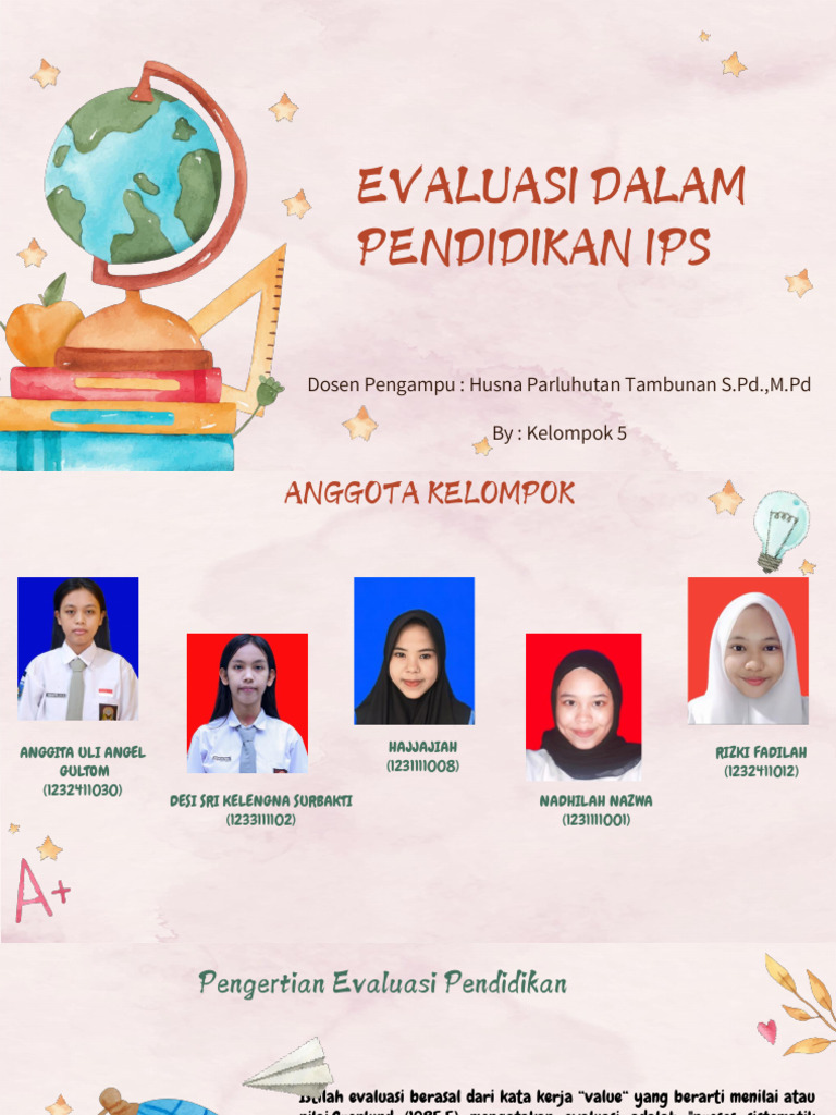 Materi 9 Evaluasi Dalam Pendidikan IPS | PDF | Karier & Perkembangan | Kesehatan Holistik