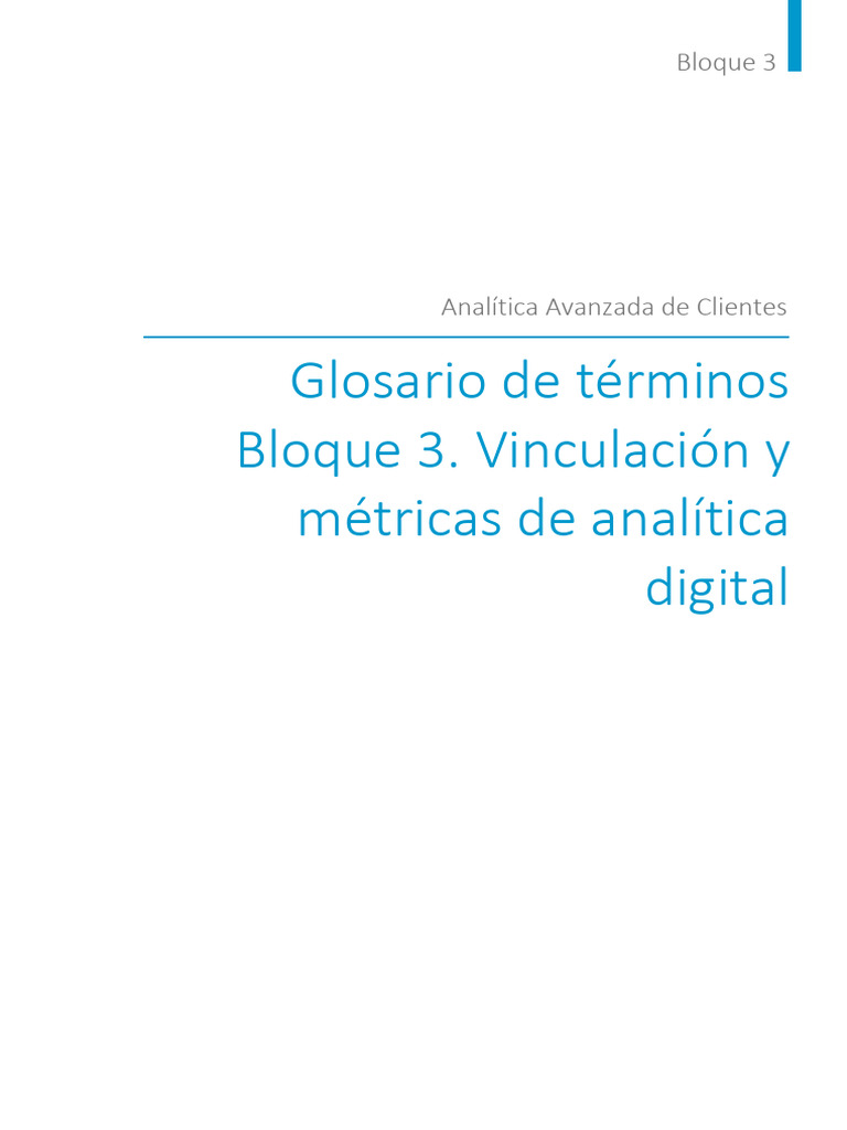 Glosario Bloque3 | PDF | Cookie HTTP | Publicidad