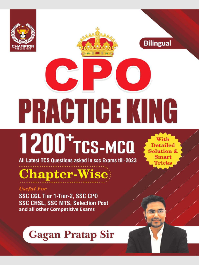 CPO Practice King Book All TCS Questions Gagan Pratap Sir | PDF