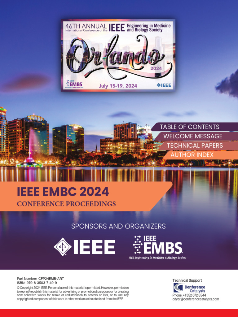 EMBC 2024 Proceedings | PDF | Biomedical Engineering | Engineering
