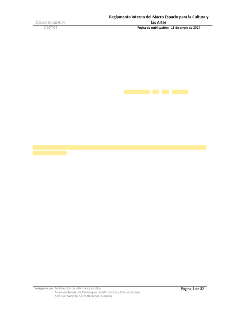 Reglamento Interno MEca | PDF | Museo | Institución