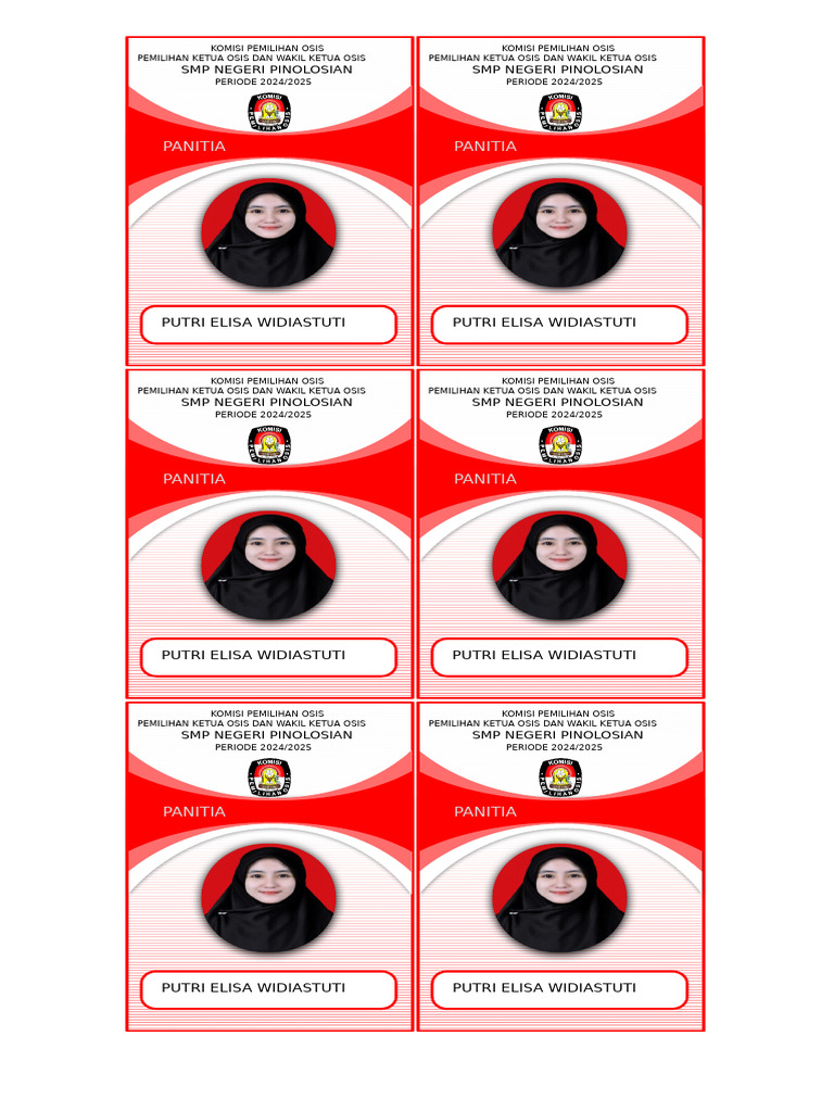 Id Card Panitia | PDF