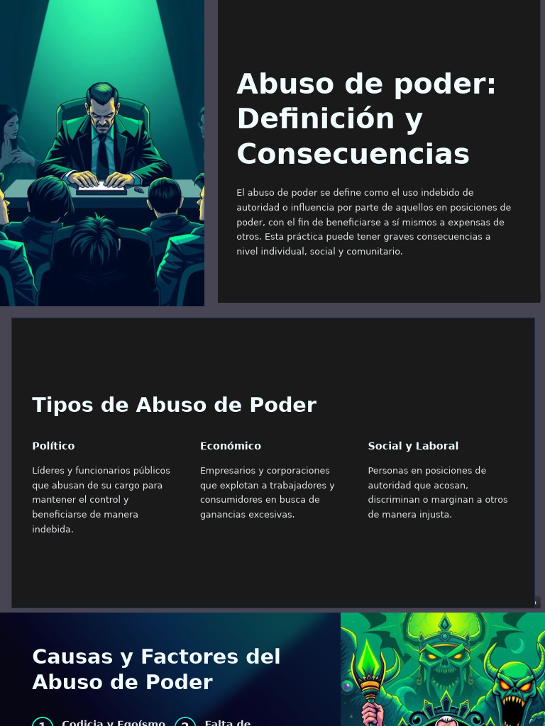 Abuso de Poder: Definición y Consecuencias | PDF | Exclusión social ...