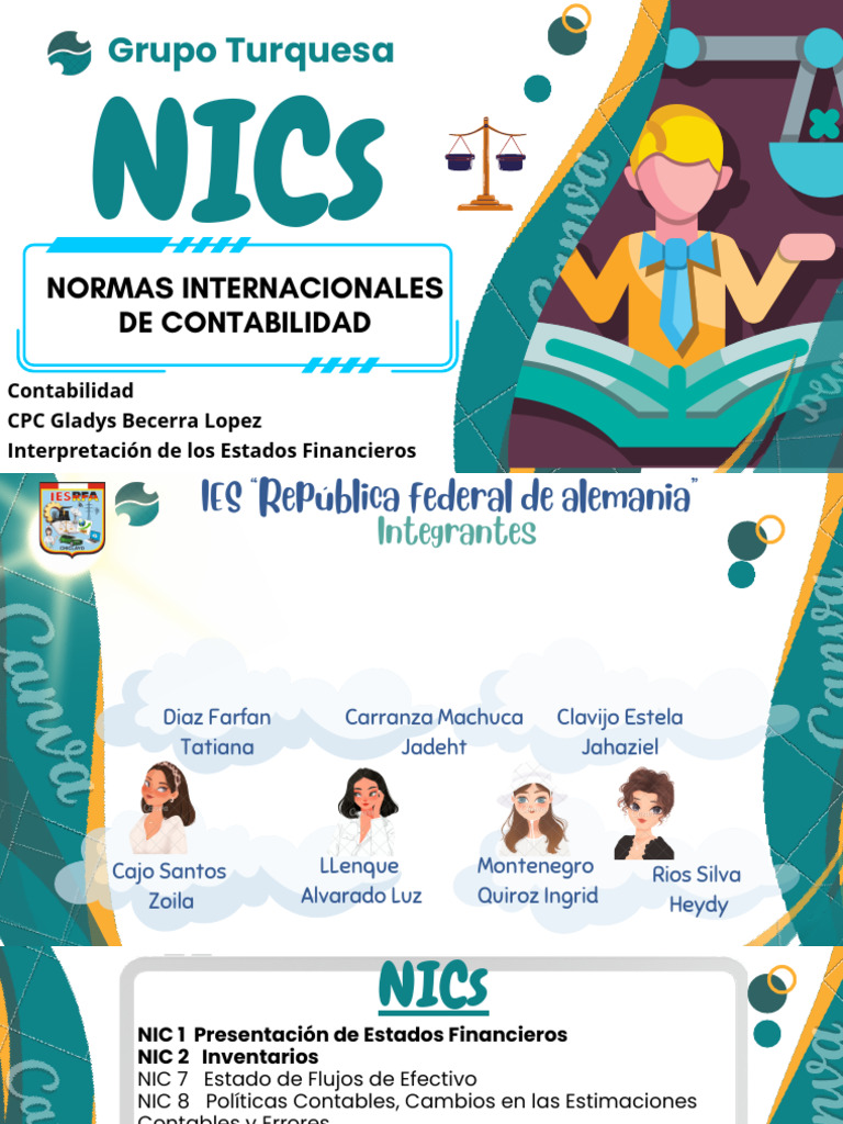 Nic | PDF | normas internacionales de INFORMACION FINANCIERA | Contabilidad