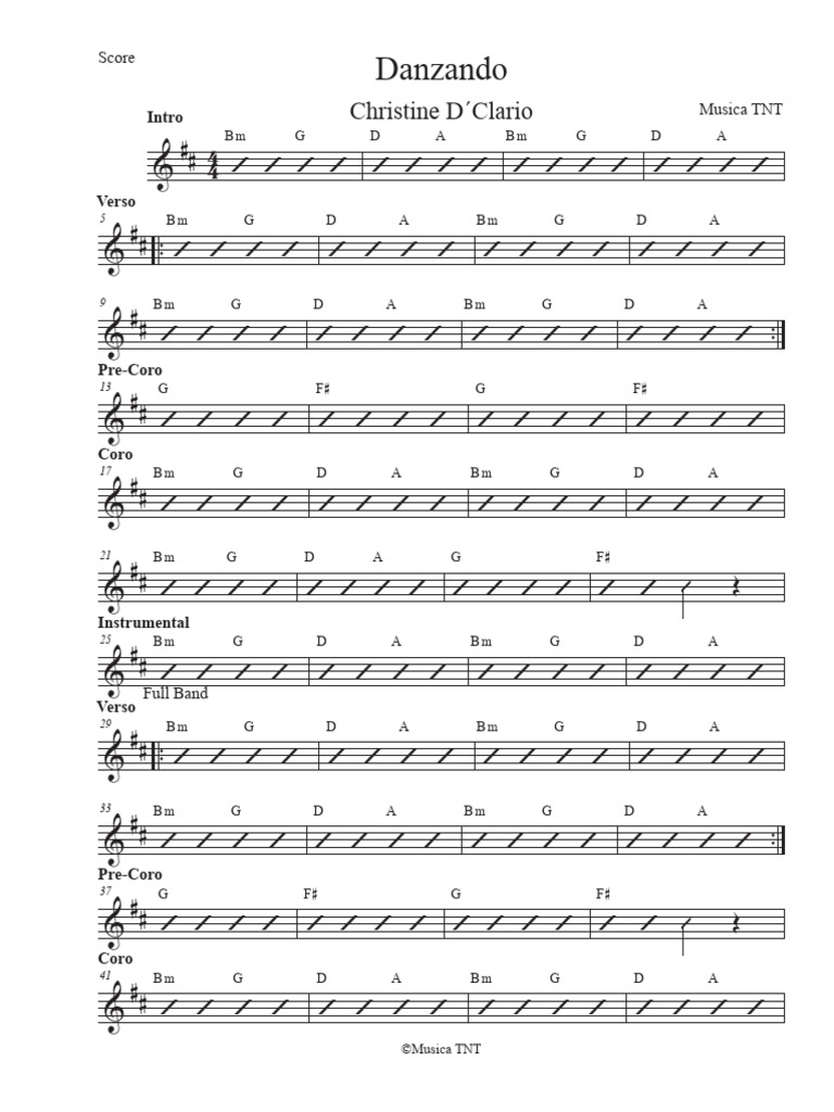Danzando Score | PDF