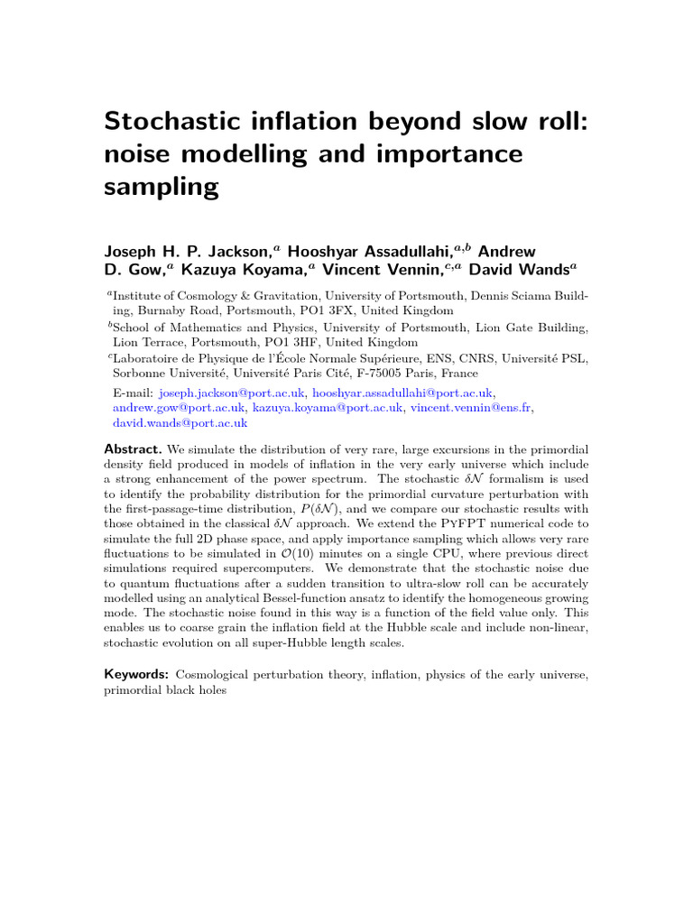 Stochastic Inflation Beyond Slow Roll: Noise Modelling and Importance ...