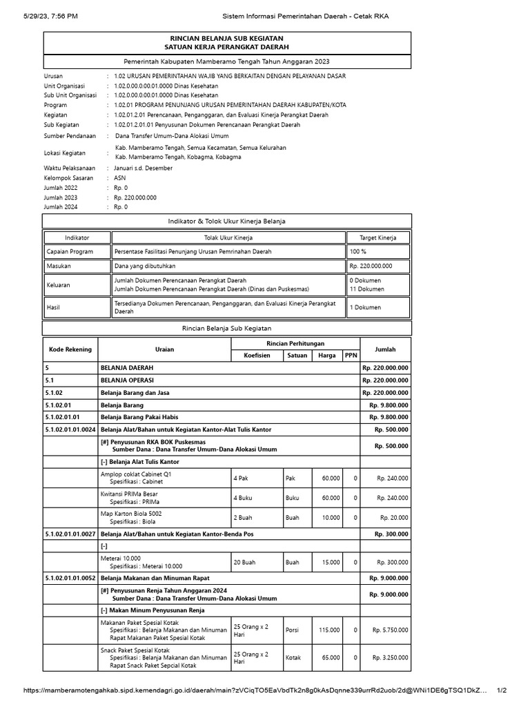 Penyusunan Dokumen Perencanaan Perangkat Daerah | PDF