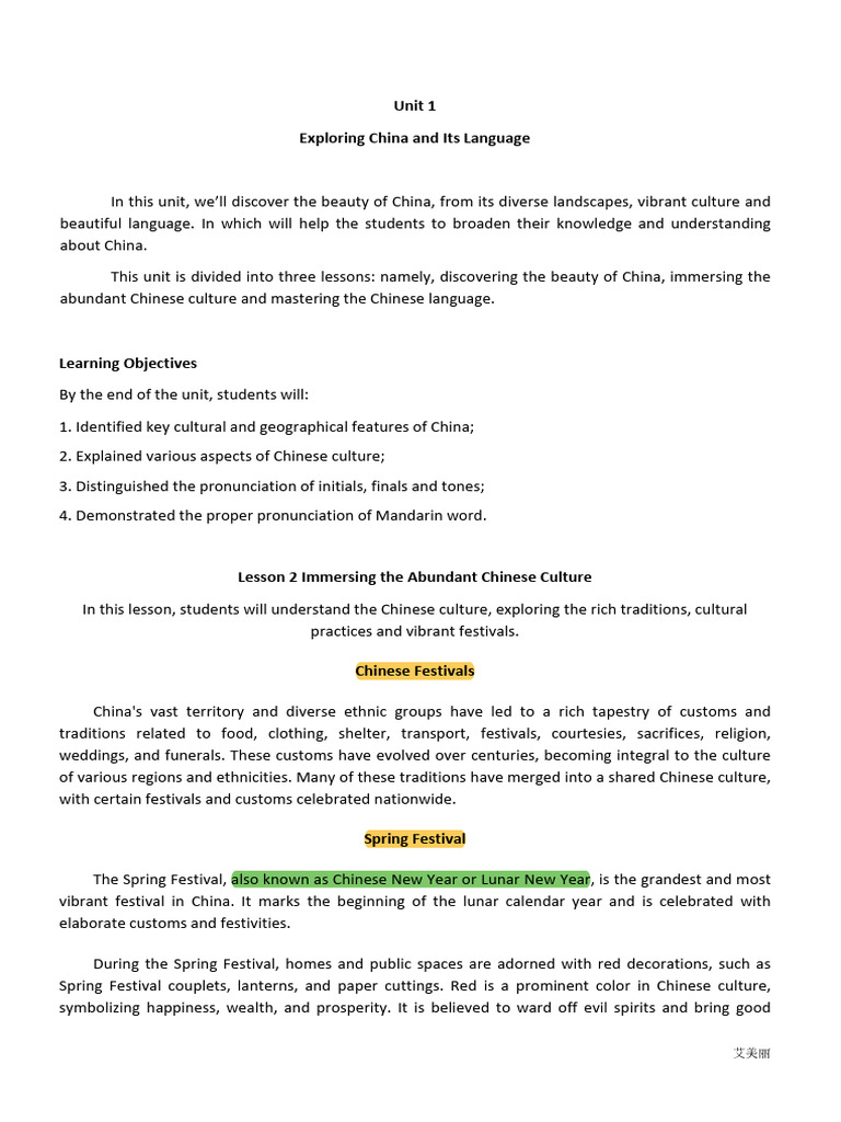 Unit 1 Exploring China and Its Language | PDF | Chinese Martial Arts | Paintings