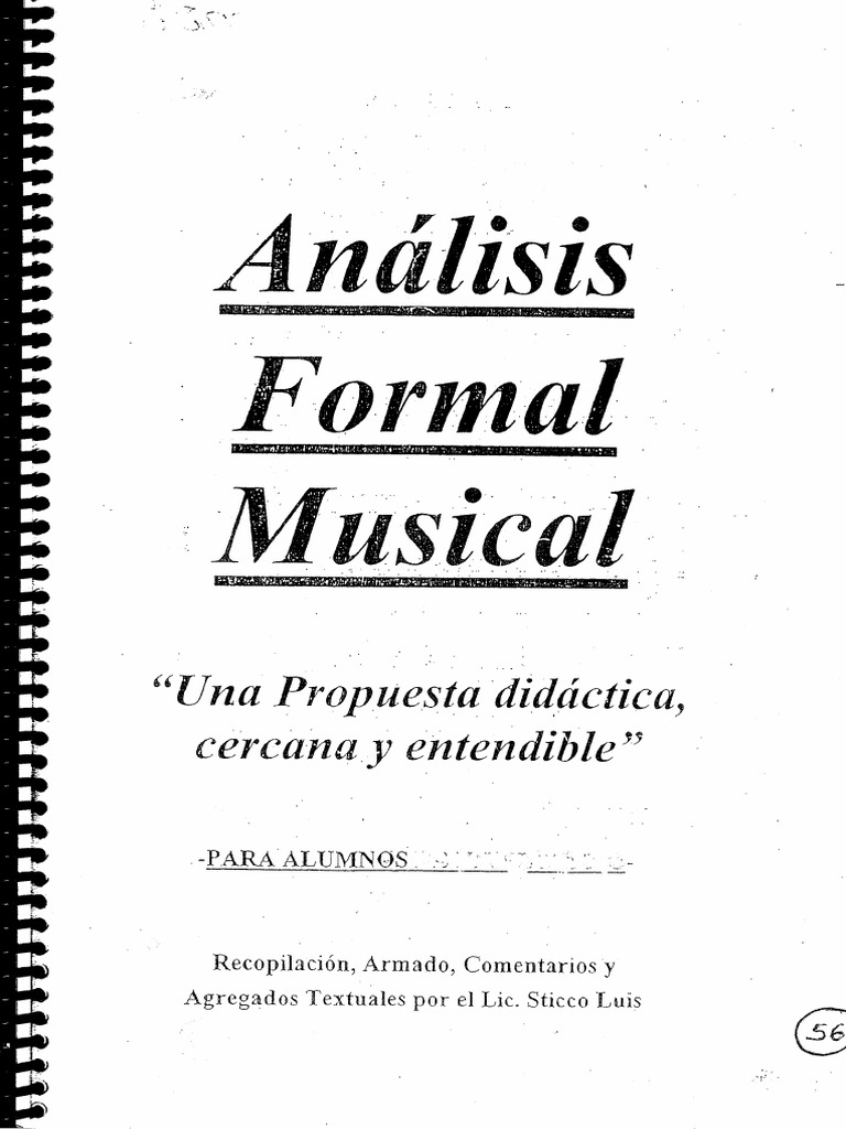 Analisis Formal Musical | PDF
