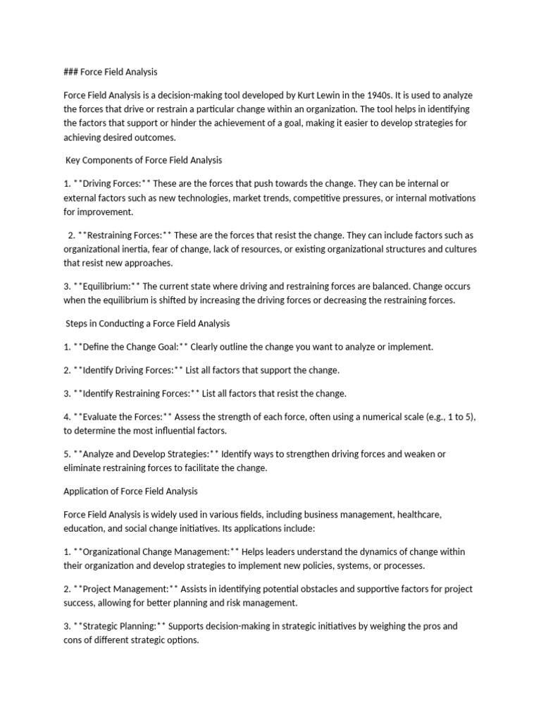 Force Field Ana-WPS Office | PDF | Innovation | Force