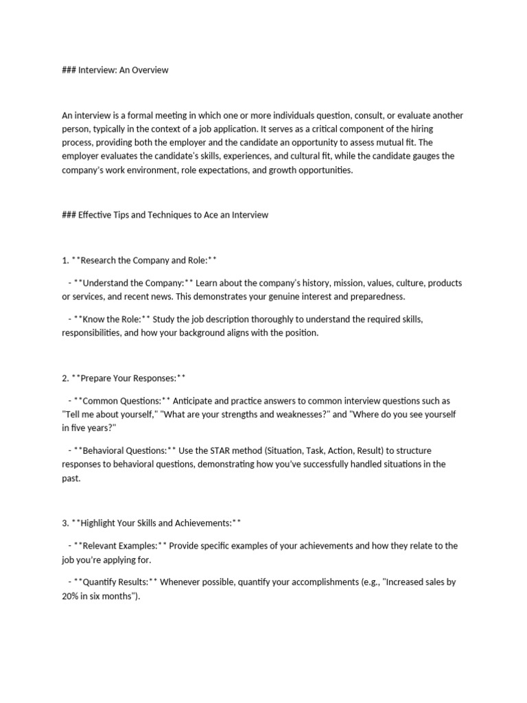 Interview - An O-WPS Office | PDF | Body Language | Cognition