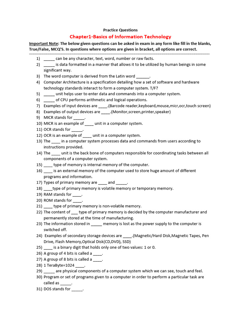 ITFY First Semester QuestionBank 2024 | PDF | Databases | Relational Database