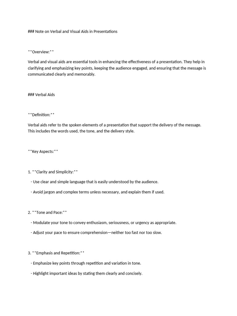 Effective Use of Presentation Aids | PDF | Human Communication ...