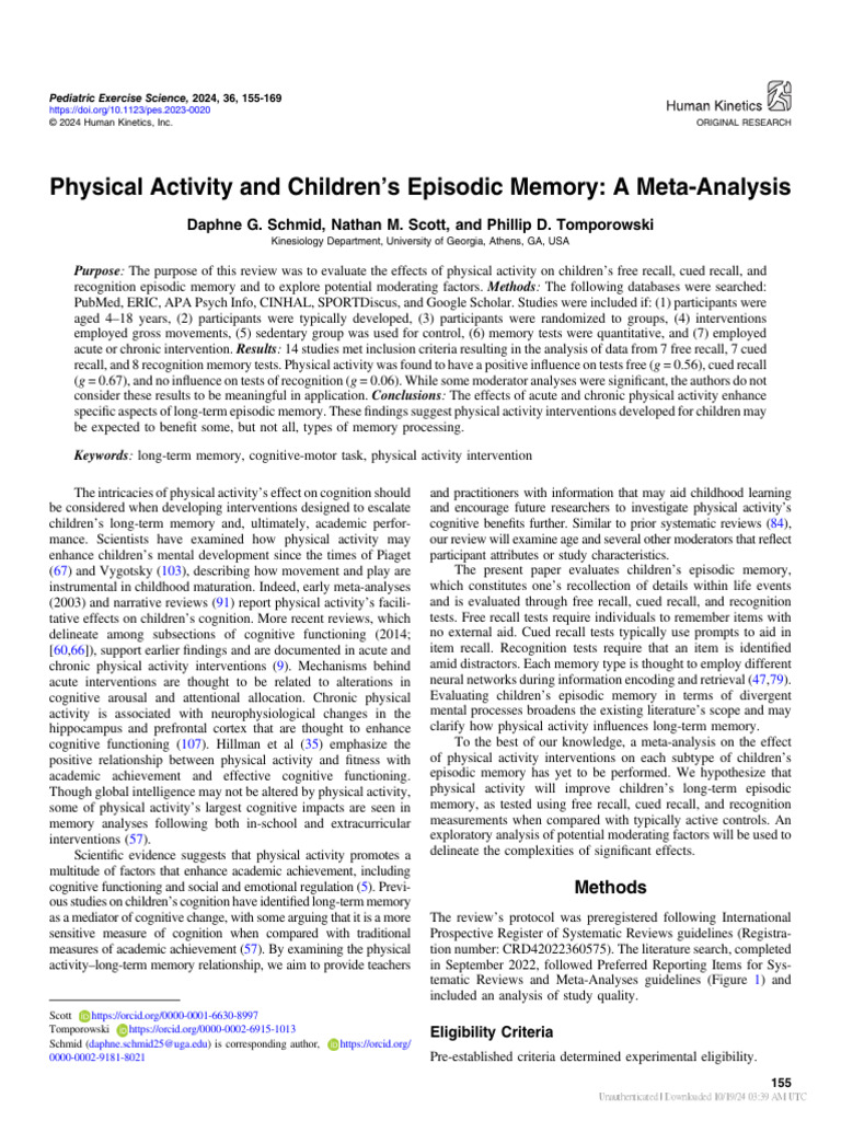 pes-article-p155 | PDF | Effect Size | Meta Analysis