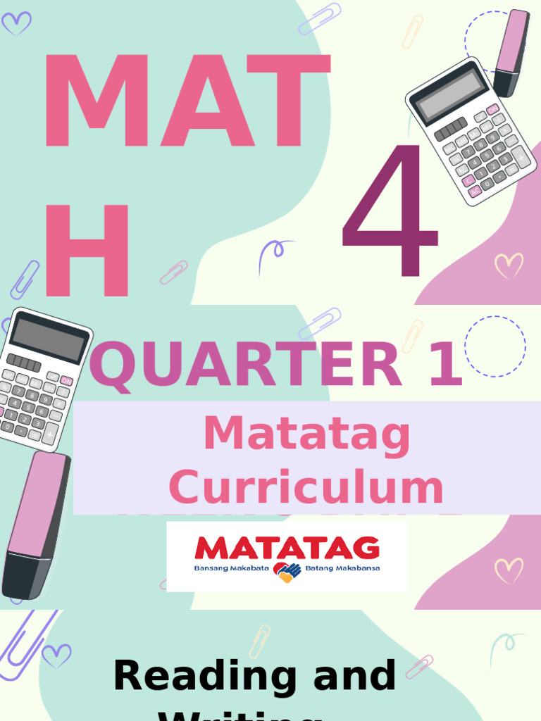 Math 4 Week 5 Matatag q1 | PDF | Numbers