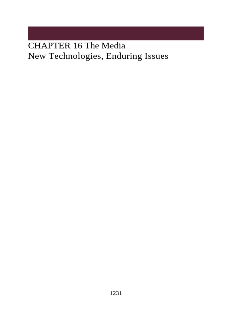 CHAPTER 16 | PDF | Mass Media | News