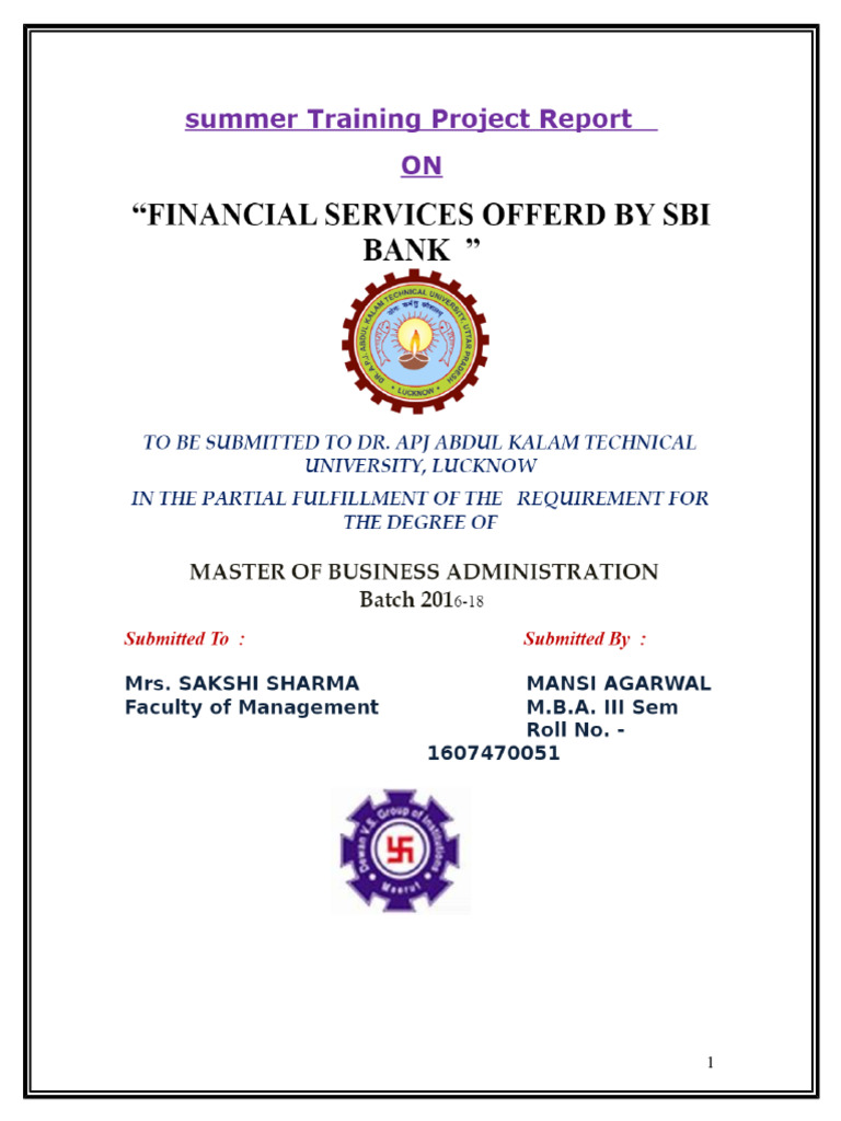 Financial Analysis of SBI Bank PROJECT (MANSI) - PDFCOFFEE - COM RIMS | PDF