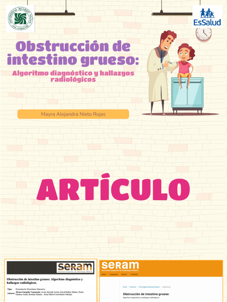Obstrucción intestinal | PDF | Enfermedad de Crohn | Intestino grueso