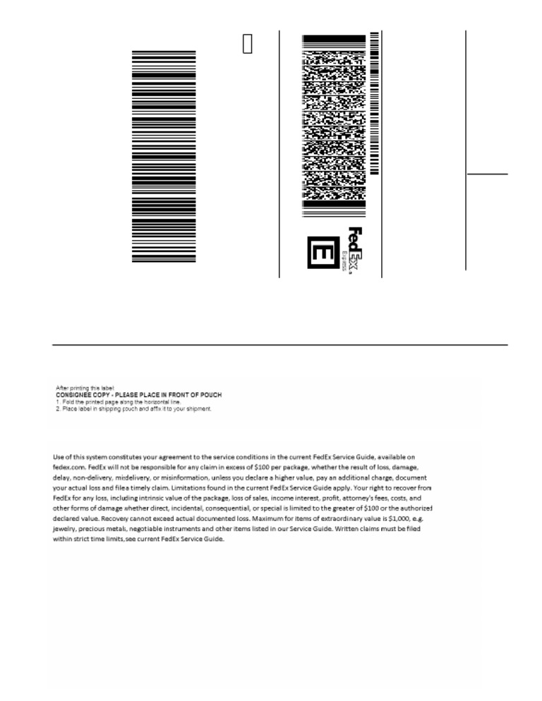 IQGenetics Test Shipping Label | PDF