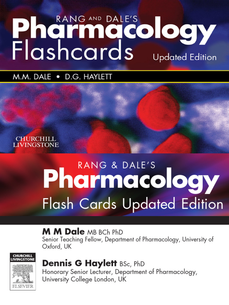 Rang and Dale's Pharmacology Flash Cards - PDF Room-1-200 | PDF ...