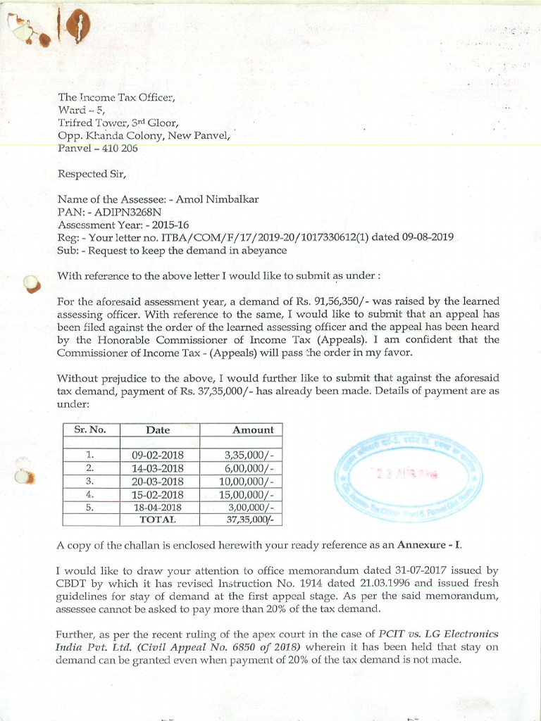 Paid To Recepit | PDF