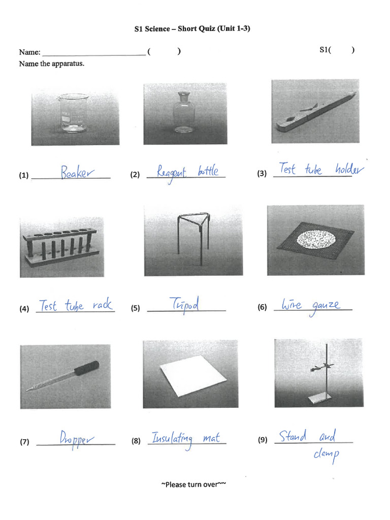 Short Quiz 1-3 (24-25) Ans | PDF