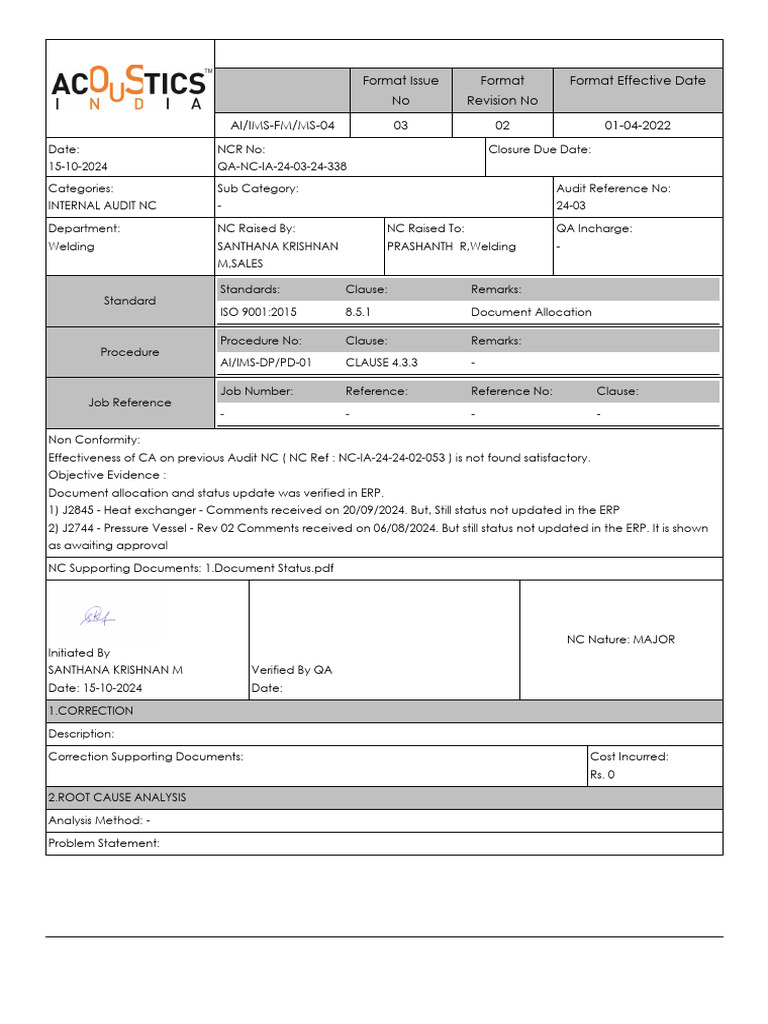 NcReport-20032_752 | PDF | Audit