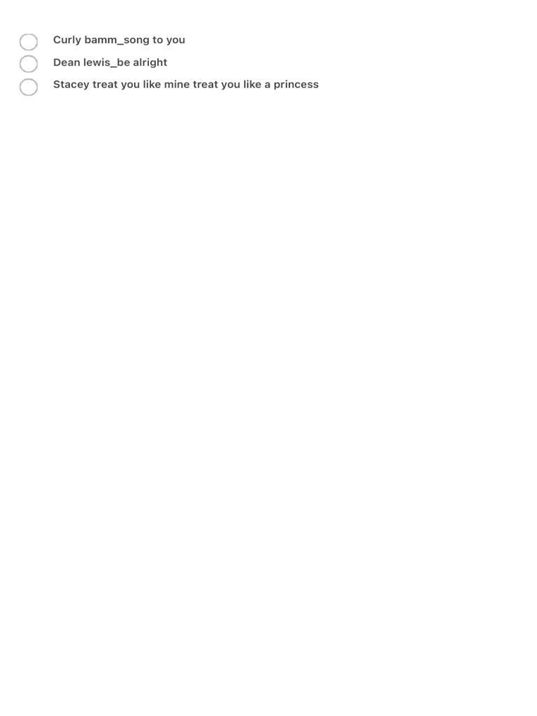 Curly Bamm - Song To You | PDF