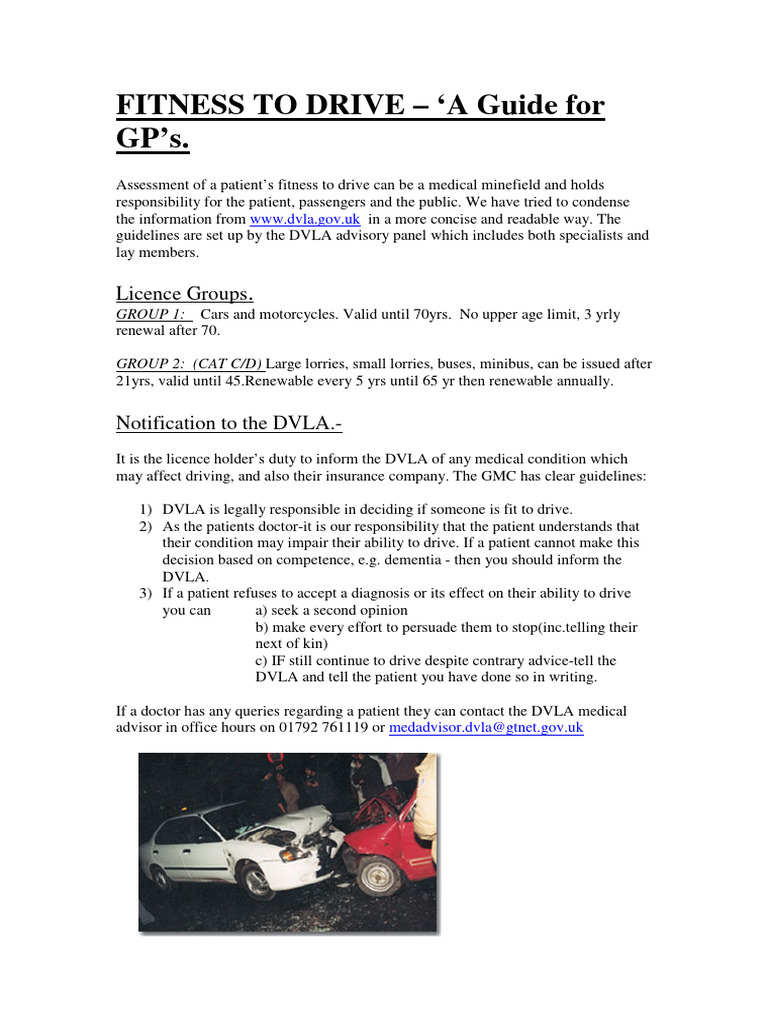 Fitness to drive | PDF | Dementia | Mental Disorder