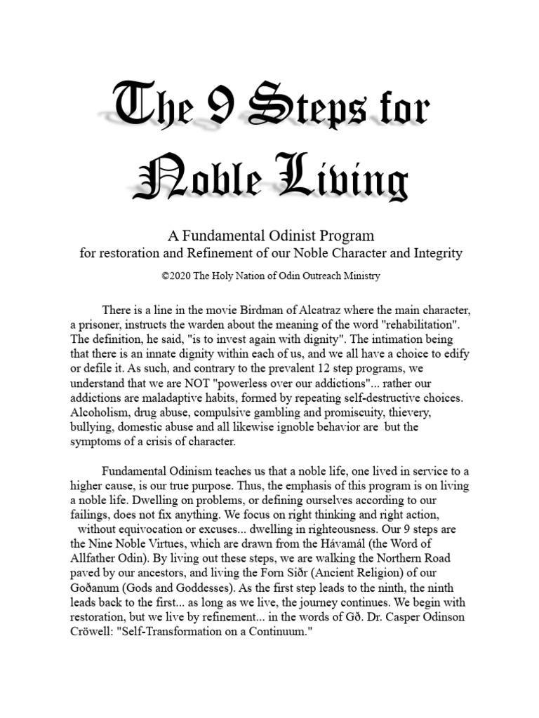 9-Steps-for-Noble-Living | PDF | Virtue | Courage