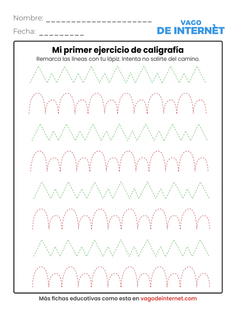 Mi Primer Ejercicio de Caligrafía-1 | PDF