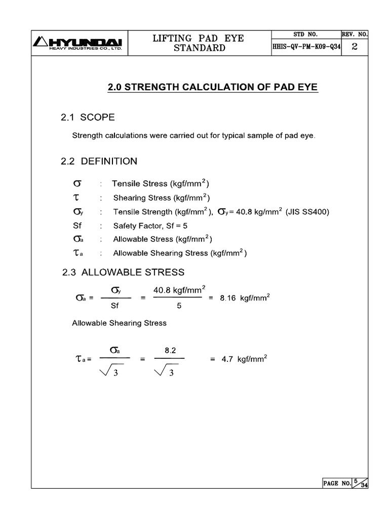 Lifting Eyes of Maintenance For Equipment - R2 | PDF | Screw ...