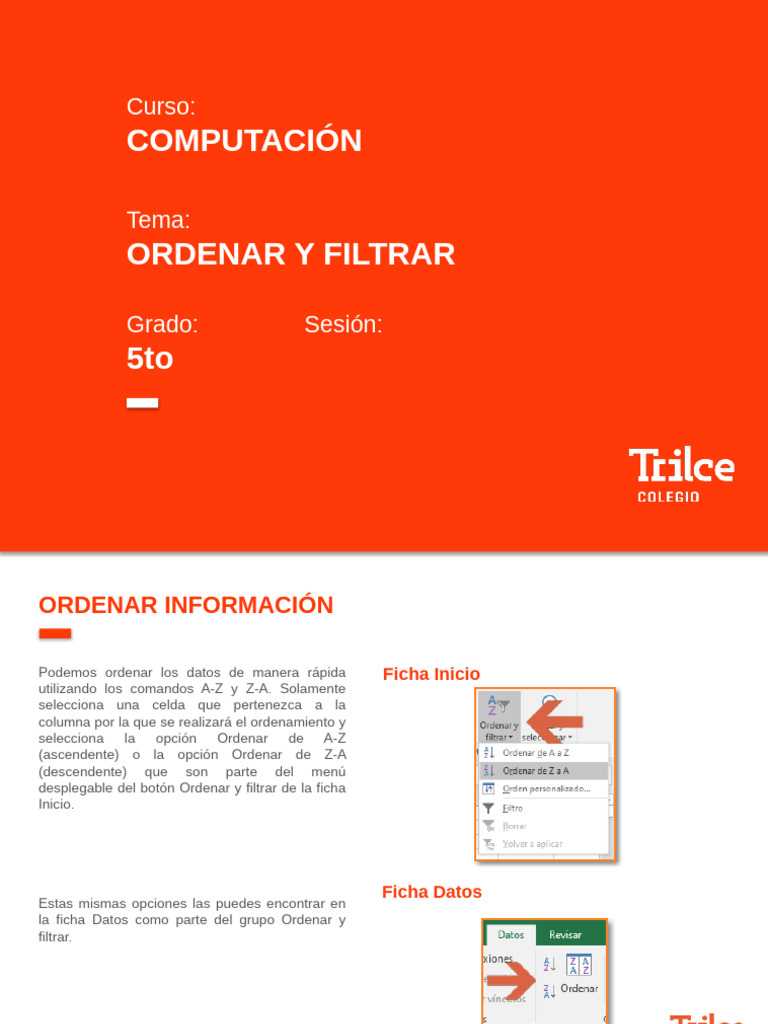 5to Año - Filtros | PDF | Ventana (informática) | Botón (Computación)