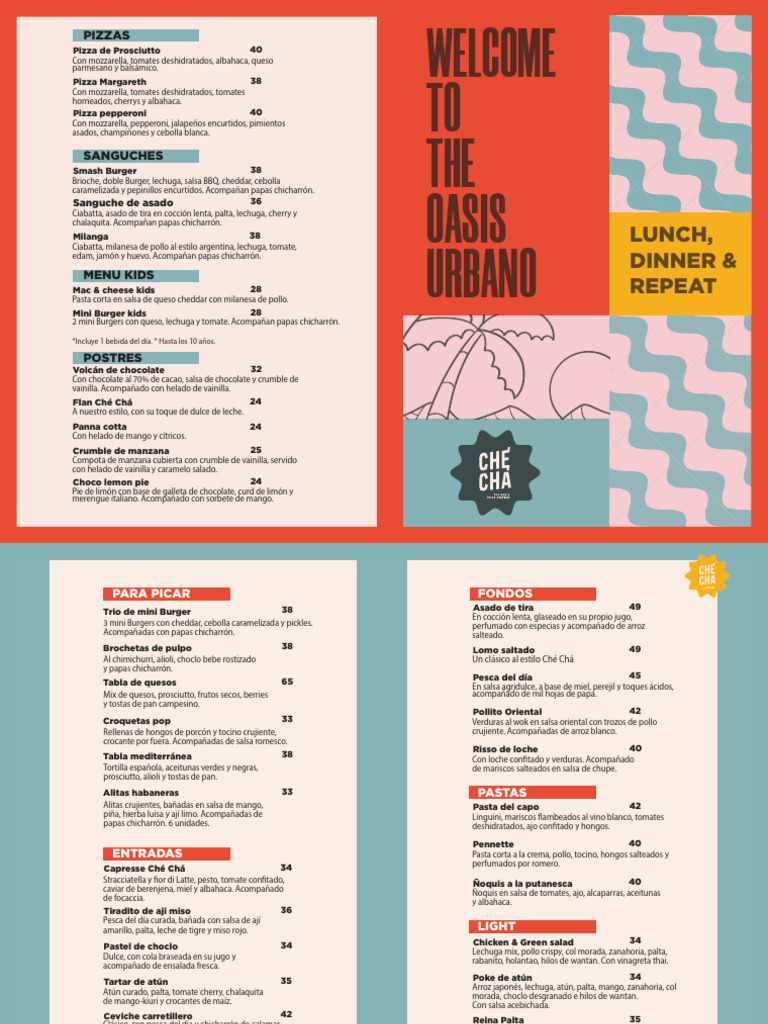 Carta de Restaurante - Cheì Chaì | PDF | Salsa | ensalada