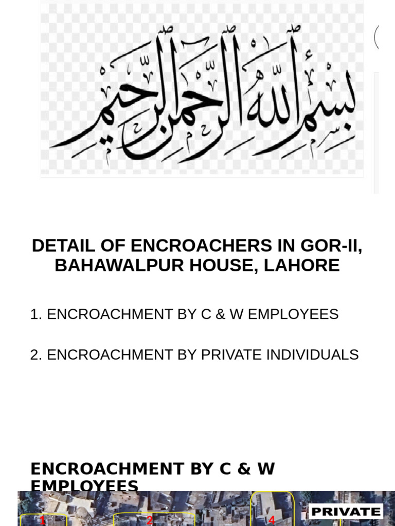 Encroachment Details in GOR-II Lahore | PDF | Negotiation