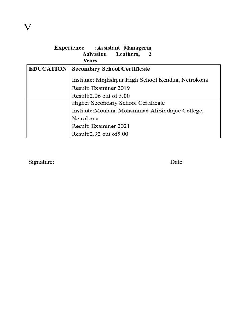 CV1 (1) 222 | PDF | Career & Growth