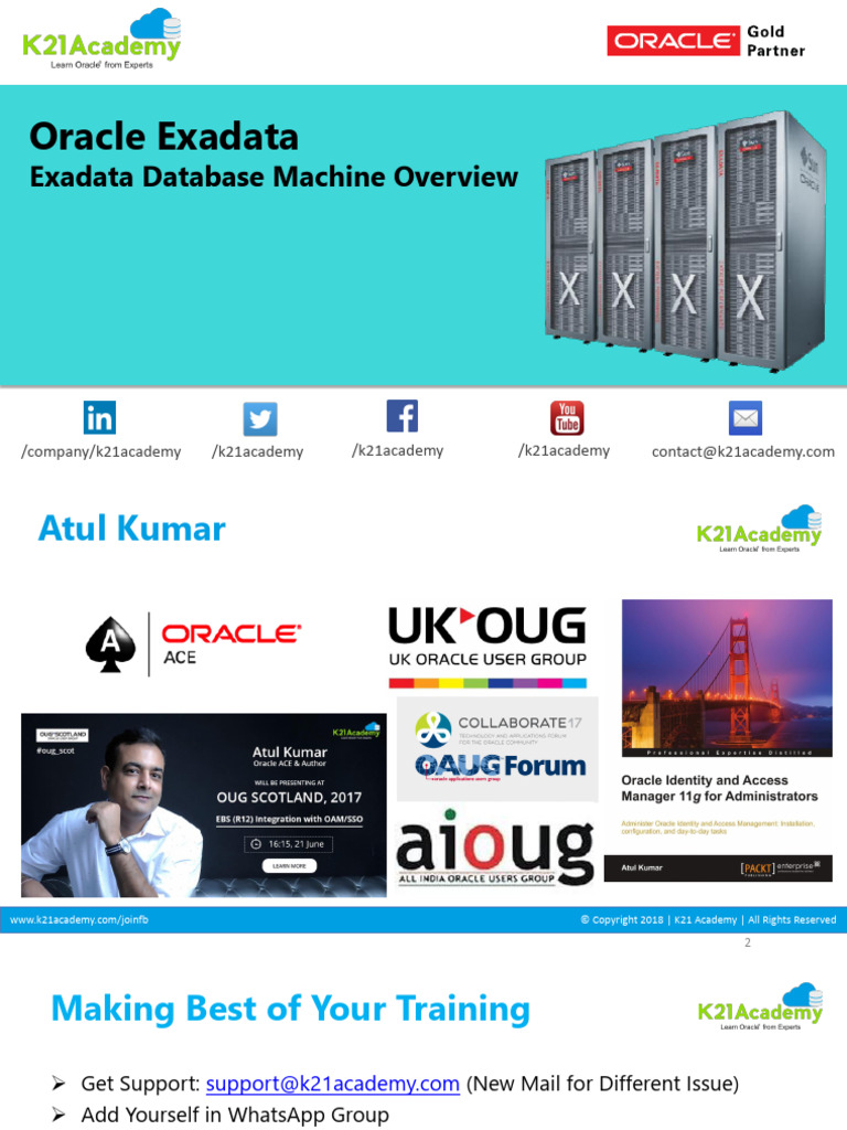 M01 Exadata+Database+Machine+Overview+ Ed2 | PDF | Databases | Computer Data Storage